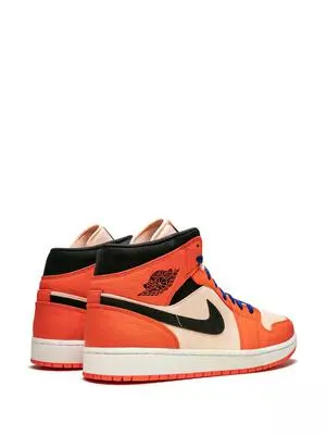 JORDAN 1 Mid Se Team Sneakers - Orange