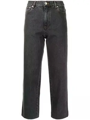 A.p.c. High-rise Cropped Jeans - Grey