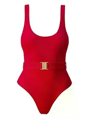 SOFIA ERHAN Scarlet Belted Swimsuit - Red