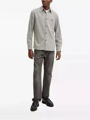 BRUUNS BAZAAR Button-fastening Pocket Shirt - Grey