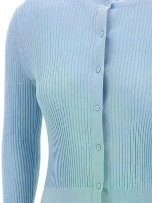 Max Mara Sequin-embellished Ribbed Cardigan