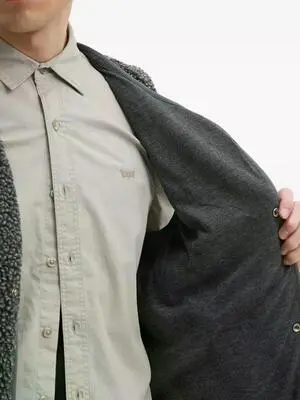 American Vintage Fleece-texture Button Gilet