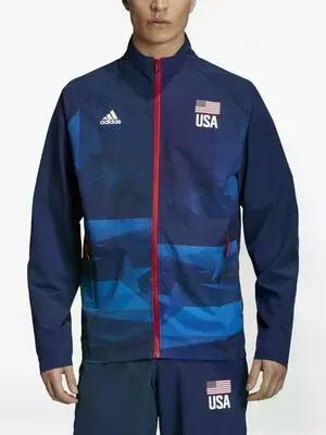 Adidas Stadium Usa Volleyball Jacket - Blue