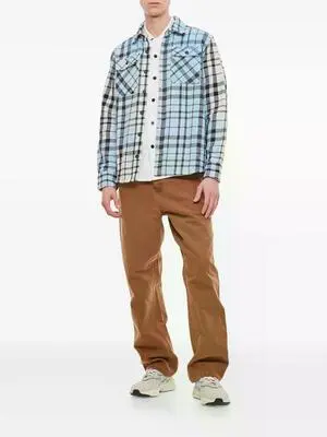 BACKSIDECLUB Checked-pattern Shirt - Blue