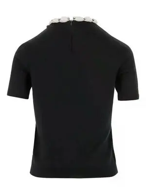 Valentino Garavani Embellished Ribbon Neck Sweater
