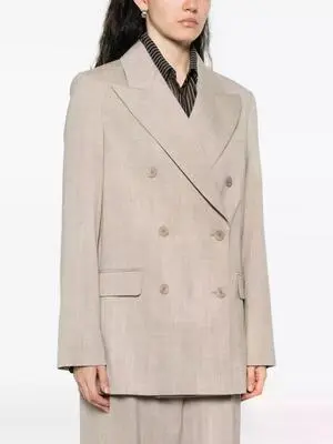 JOSEPH Checked Double-breasted Blazer