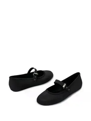 Melissa Soft Buckle-strap Ballerinas - Black
