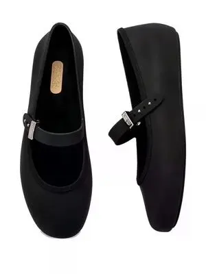 Melissa Soft Buckle-strap Ballerinas - Black