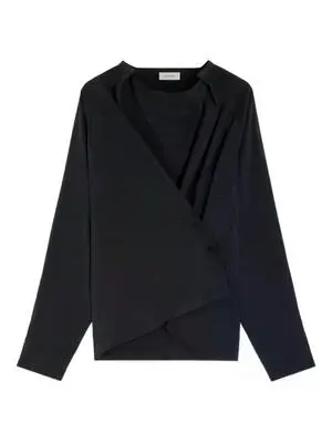 LEMAIRE Lemiare Pleated Raglan-sleeve Shirt - Black