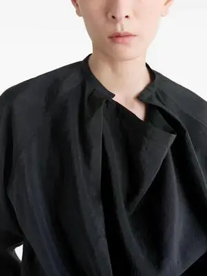 LEMAIRE Lemiare Pleated Raglan-sleeve Shirt - Black