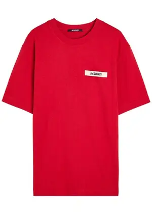 Jacquemus Le T-shirt Gros Grain Cotton T-shirt - Red