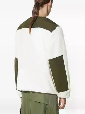 STAN RAY Panelled Zip-up Sweater - Neutrals