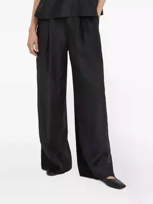 LOVECHILD Pleated Wide-leg Trousers - Black