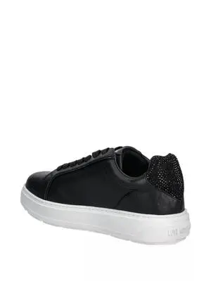 Moschino Embellished Lace-up Sneakers