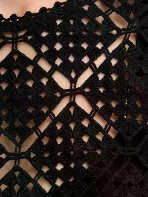 Dkny Cotton-blend Crochet Top