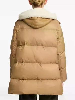 YVES SALOMON Down Padded Jacket With Faux Fur Detailing