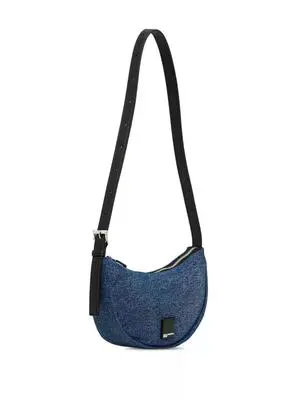 Karl Lagerfeld Denim Half-moon Messenger Bag - Blue