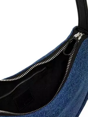 Karl Lagerfeld Denim Half-moon Messenger Bag