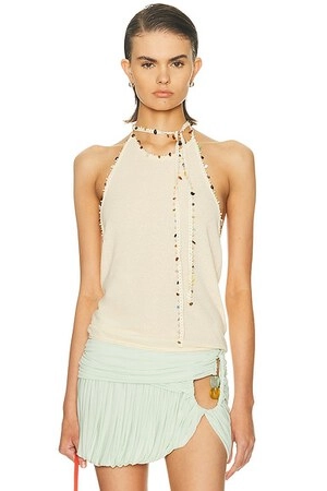 Christopher Esber Beach Quartz Halter Tank Top