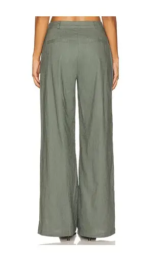 SNDYS. X Revolve Hale Linen Pant - Olive