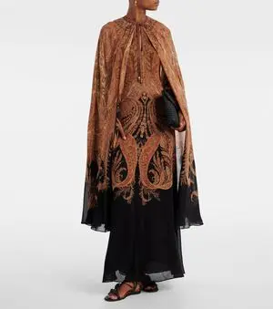 Zimmermann Hypnotic Cape Effect Maxi Dress