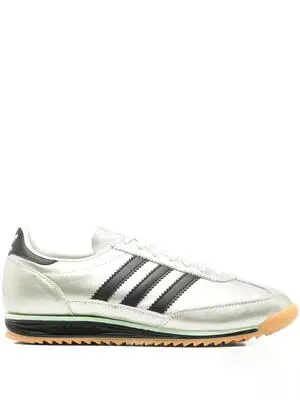 Adidas Sl 72 Og Three-stripe Metallic-leather Sneakers - Silver