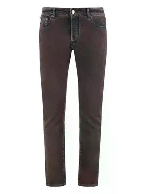 MOORER Five-pocket Trousers - Brown