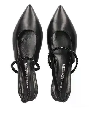 KENNEL&SCHMENGER Leather Slingback Ballerinas With Braided Detail