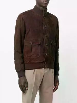 VALSTAR Buttoned Leather Jacket