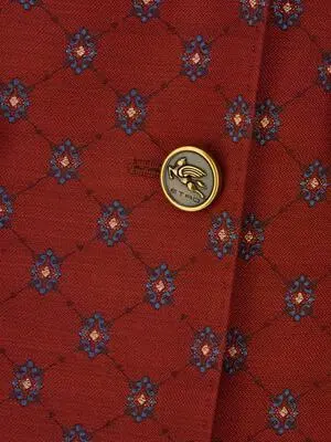 Etro Geometric Pattern Double-breasted Blazer