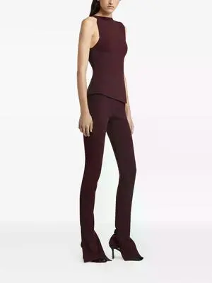 COURREGES Bootcut Interlock Trousers - Red