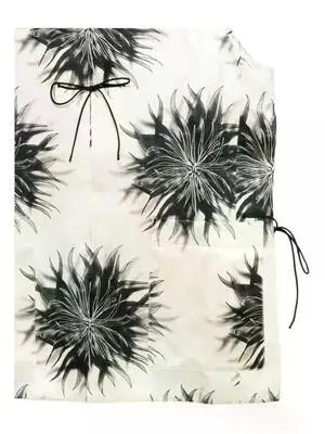 SAMUEL GUÌ YANG Floral Print Sleeveless Blouse - Neutrals