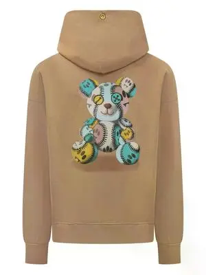 BARROW Print Hoodie - Brown