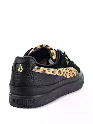 PUMA Clyde Rt Volcom Leopard Print Sneakers