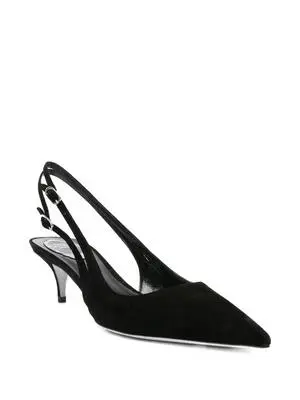 Rene Caovilla Slingback Pointed-toe Heeled Pumps - Black