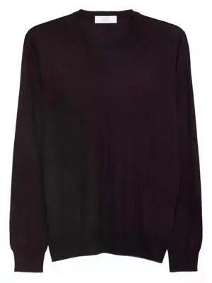 MAURO OTTAVIANI Crew Neck Wool Sweater - Brown