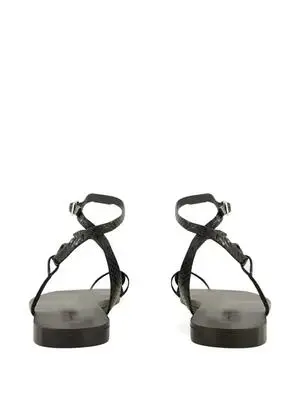 Johanna Ortiz Crystal-embellished Flat Sandals