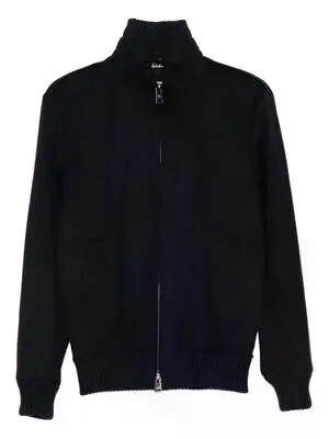 KIRED Ribbed-knit Zip-up Jacket
