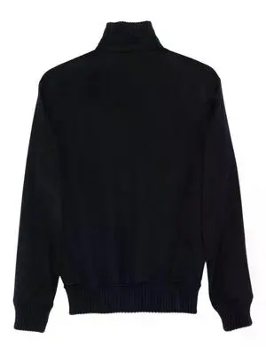 KIRED Ribbed-knit Zip-up Jacket