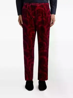 Etro Paisley-jacquard Velvet Trousers