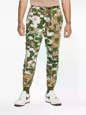 Nike Tech Fleece All-over Print Track Pants - Green