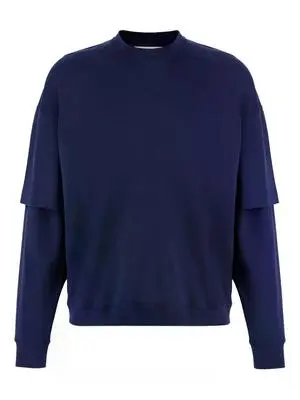 DARKPARK Double-layered Wool Sweatshirt - Blue