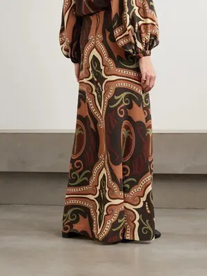 Johanna Ortiz Nuevos Territorios Printed Silk-crepe De Chine Maxi Skirt - Multi