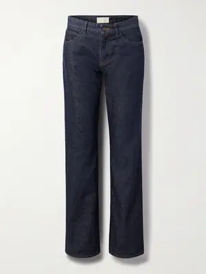 THE ROW Carlyle Mid-rise Straight-leg Jeans - Blue
