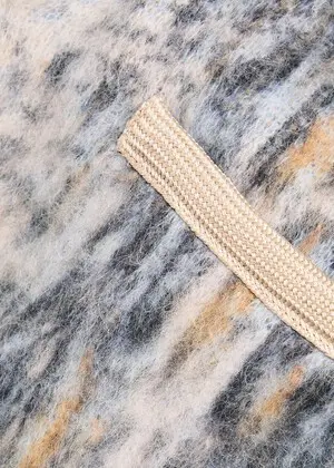 FORTE_FORTE Python-effect Jacquard Brushed-knit Jacket