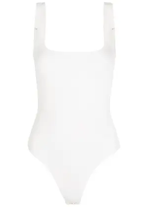 Good American Scuba Modern Tank Bodysuit - White