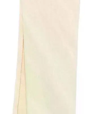Valentino Garavani Logo-embroidered Ribbed Scarf - Neutrals