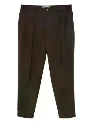 BRIGLIA 1949 Portobello Pleated-front Trousers - Brown