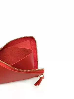 Comme Des Garçons Zip-up Leather Wallet