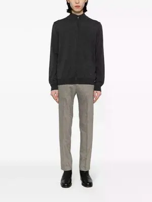 Corneliani Virgin Wool Zip-up Cardigan